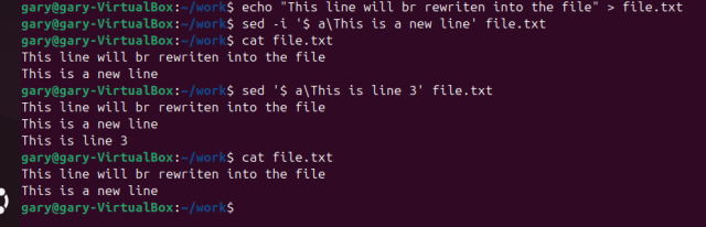 在 Linux 中向文件追加内容